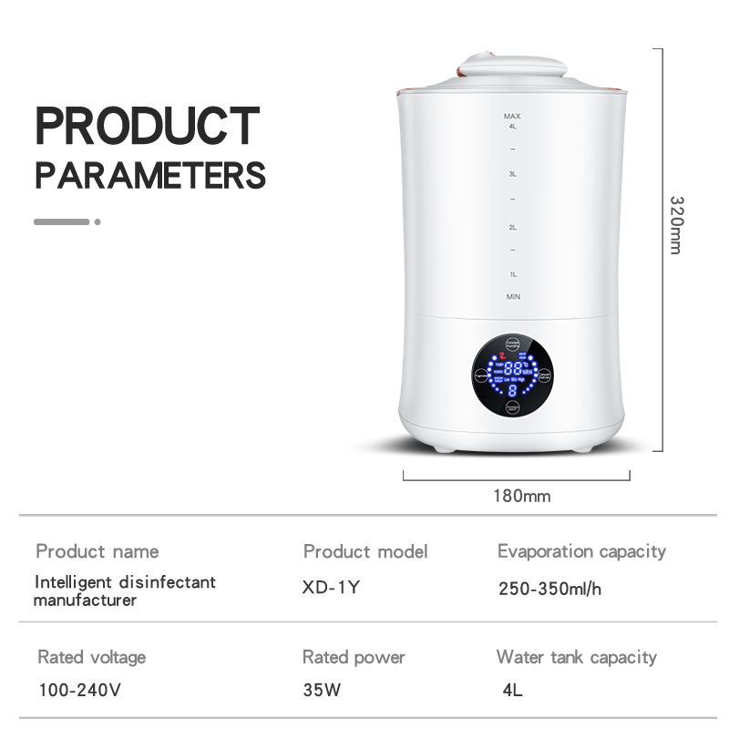 4L & 5.5 Liter Electrolyzed Hypochlorous Acid Maker & Fogger in One