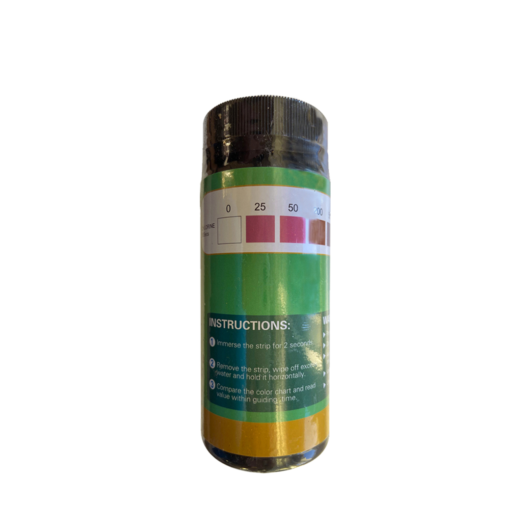 Chlorine Test Strips (25-2000 ppm range) (100 Strips Bottle)